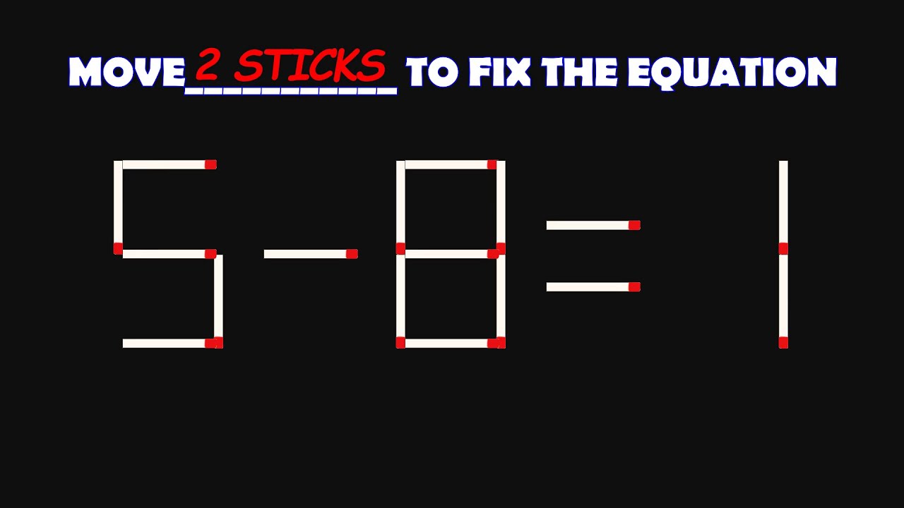 Logic Puzzles with Matchsticks-24 | Matchstick Logic Puzzles ...