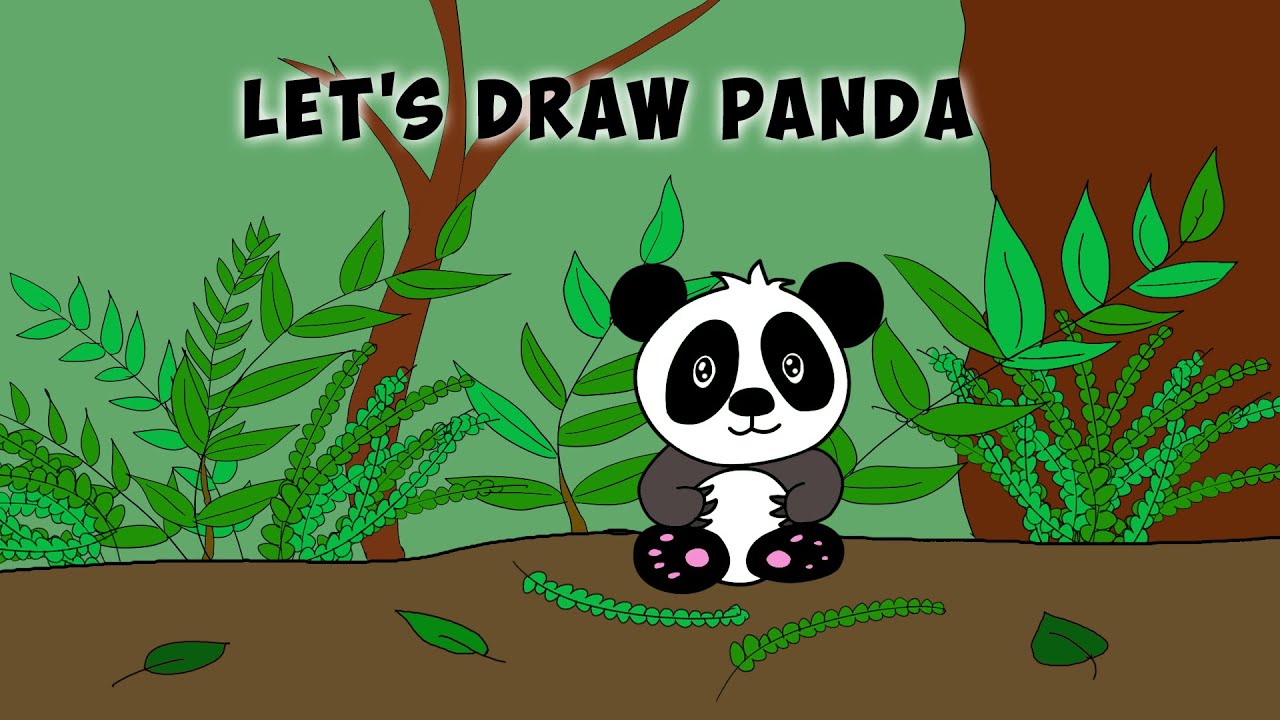 How to draw a Panda | Giggle n Giggles | GNGGS - YouTube