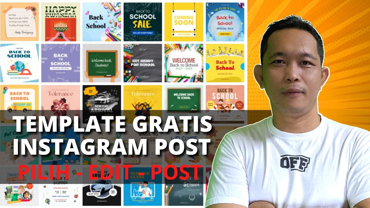 Template Kreatif Instagram Post Gratis untuk Sekolah, Media Promosi ...