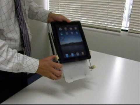 A desk mount PDA arm makes you comfortable! - YouTube