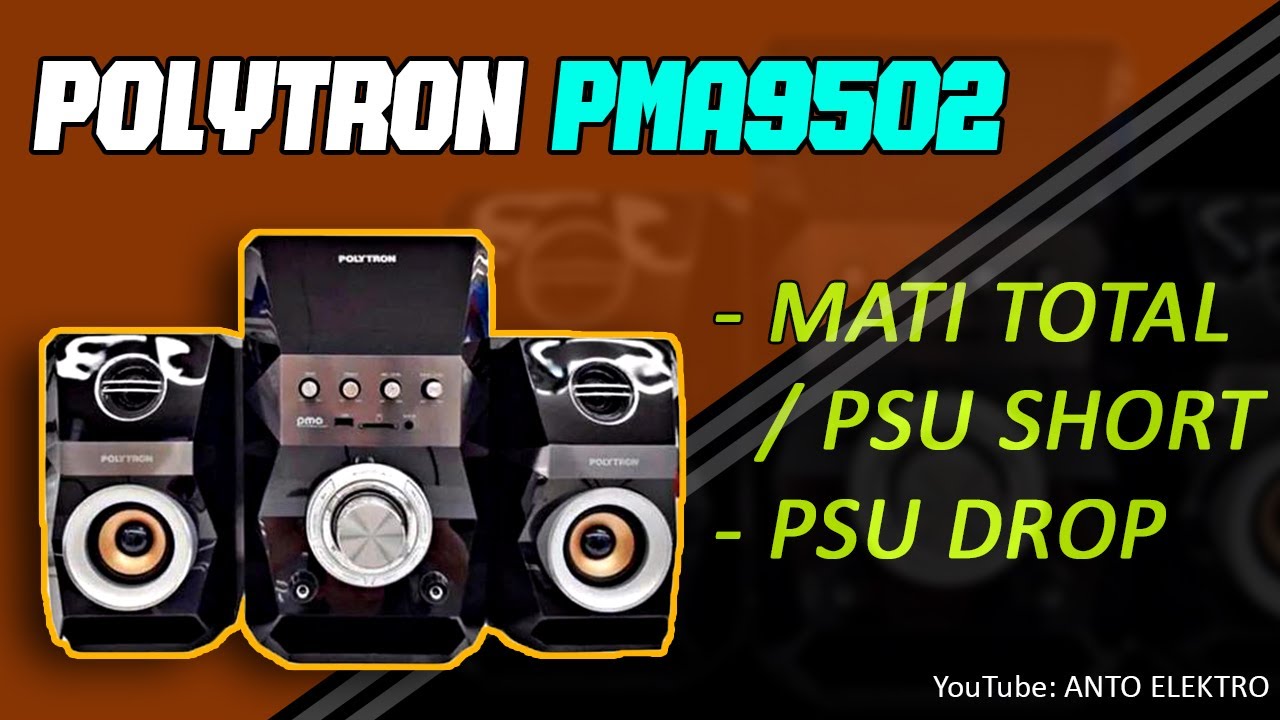 Amplifier Polytron PMA9502 mati total, bass full ampli mati - YouTube