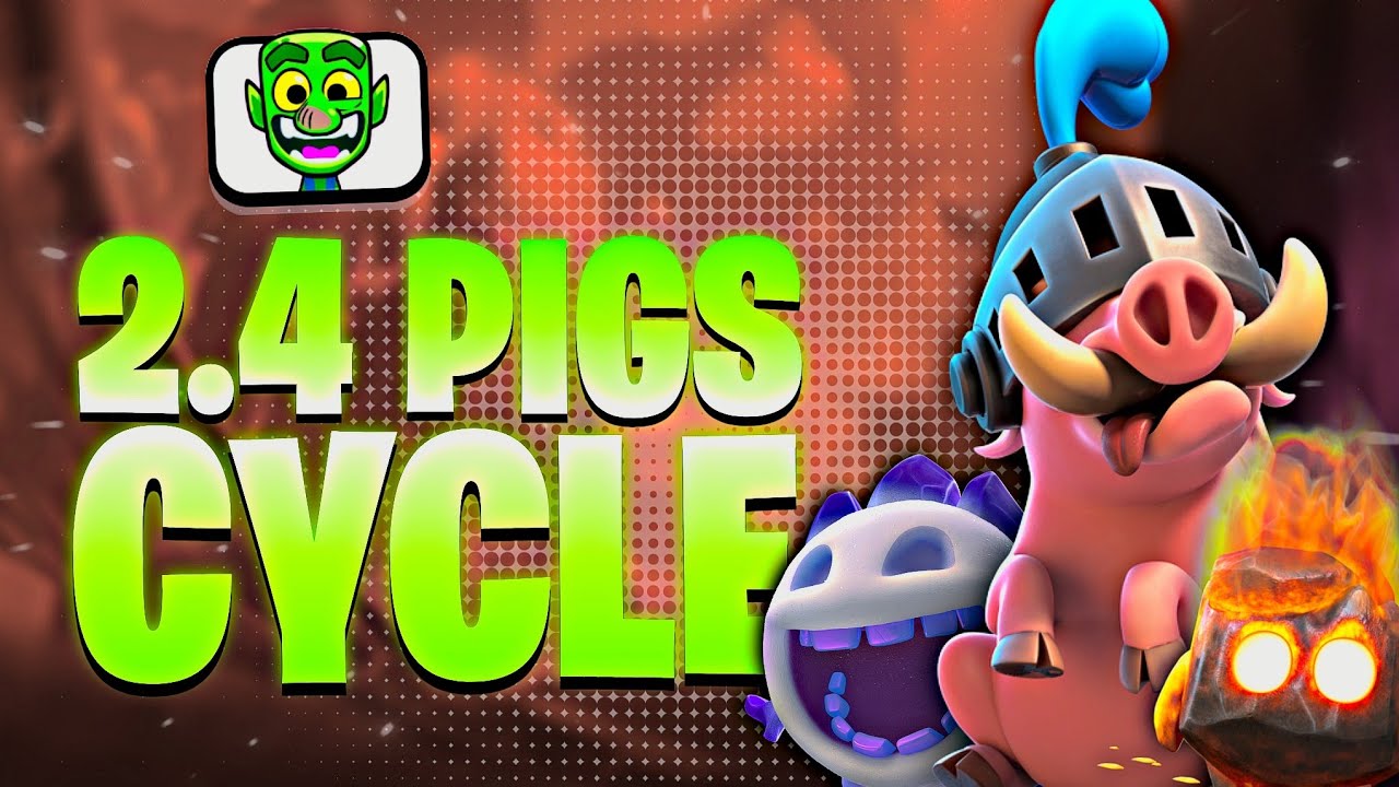 Trolling Ladder with 2.4 Elixir Pigs EQ Cycle 😂 - Clash Royale - YouTube