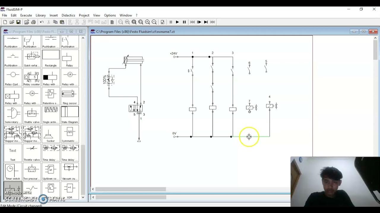 Rangkaian Electropneumatic menggunakan FluidSIM - YouTube
