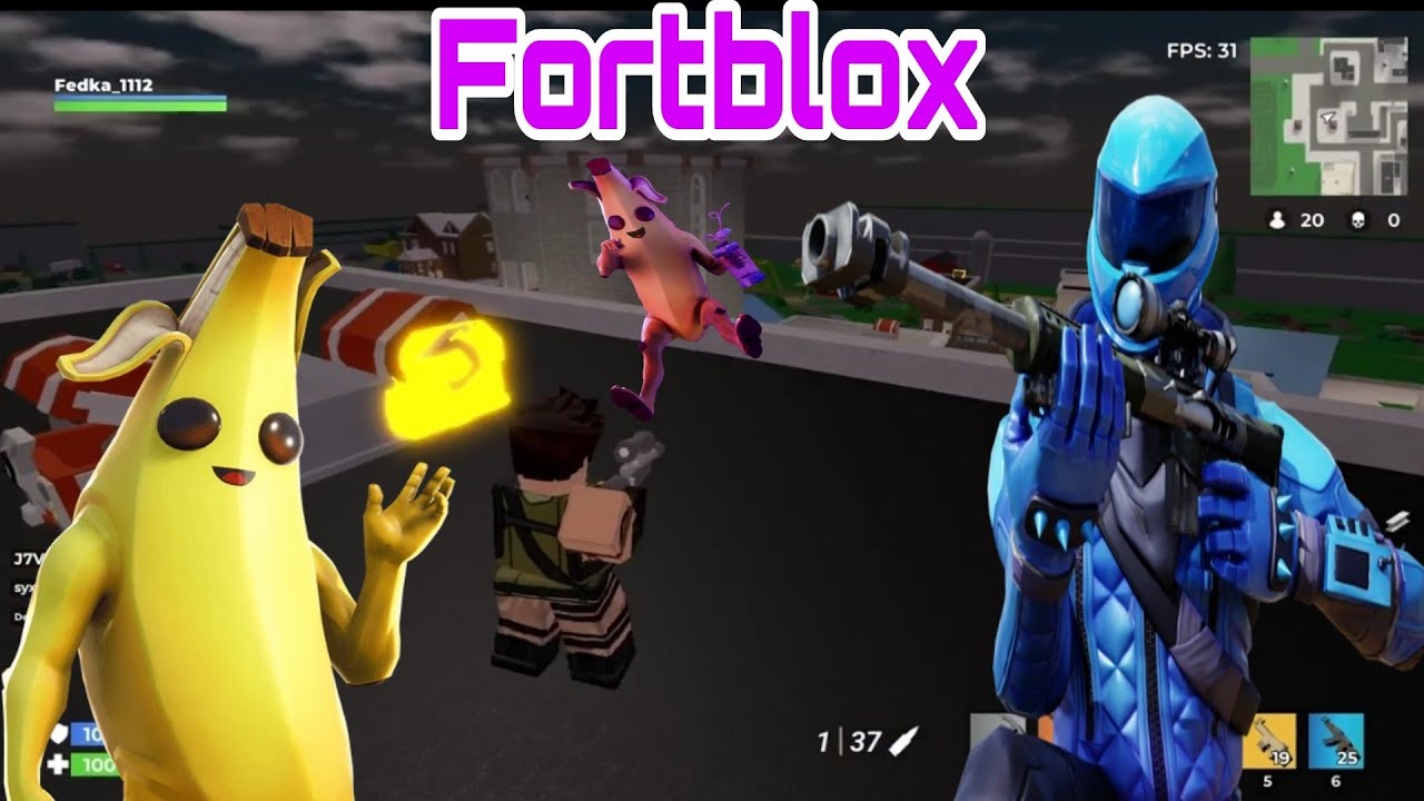 Fortblox Roblox фортнайт Роблокс! - YouTube