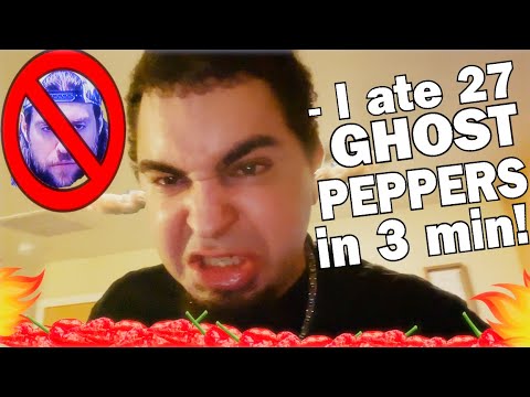 Eating 27 GHOST PEPPERS in 3 MINUTES! (Beating LA Beast) *Do Not ...