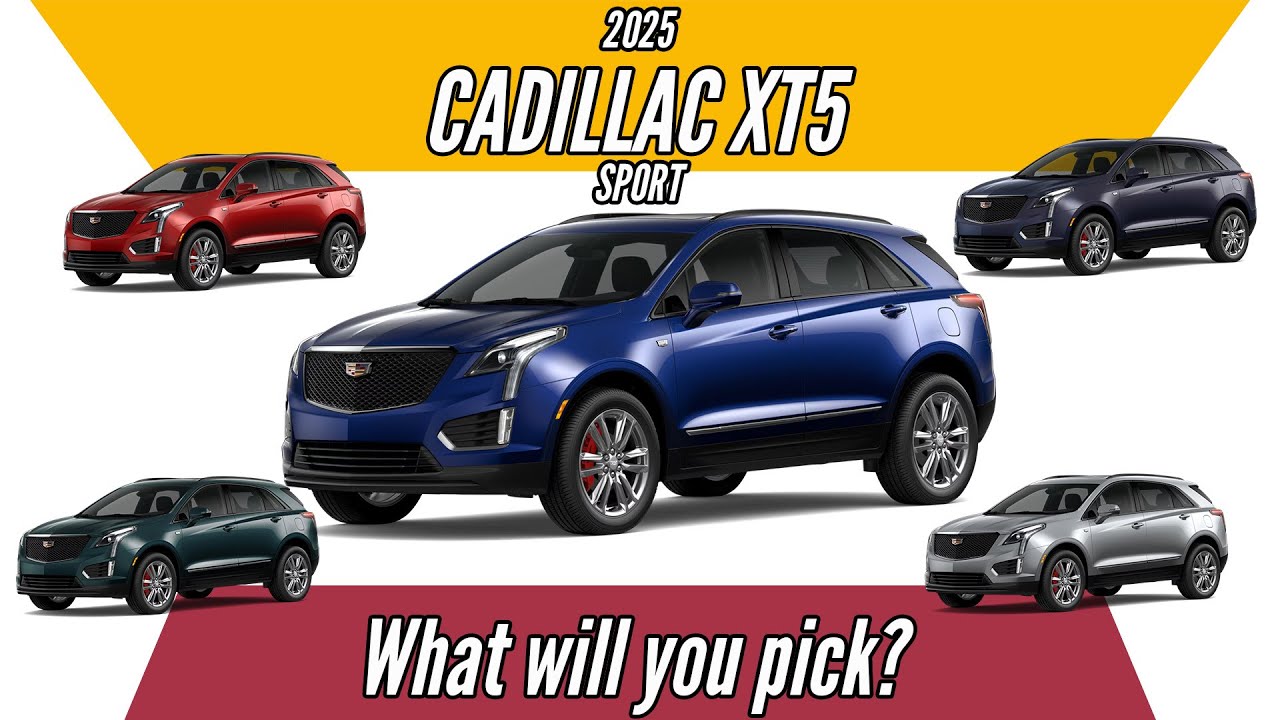 2025 Cadillac XT5 Sport - Color Options - Images | AUTOBICS - YouTube