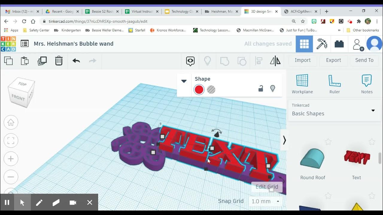 Video 2: Creating Bubble Wand on TinkerCad - YouTube