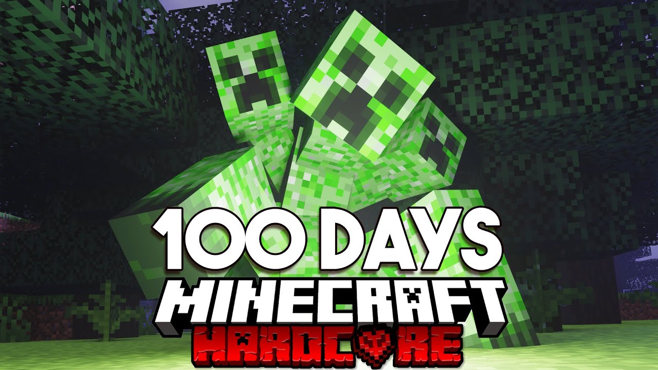100 Days in CREEPER VALLEY in Minecraft Hardcore - YouTube