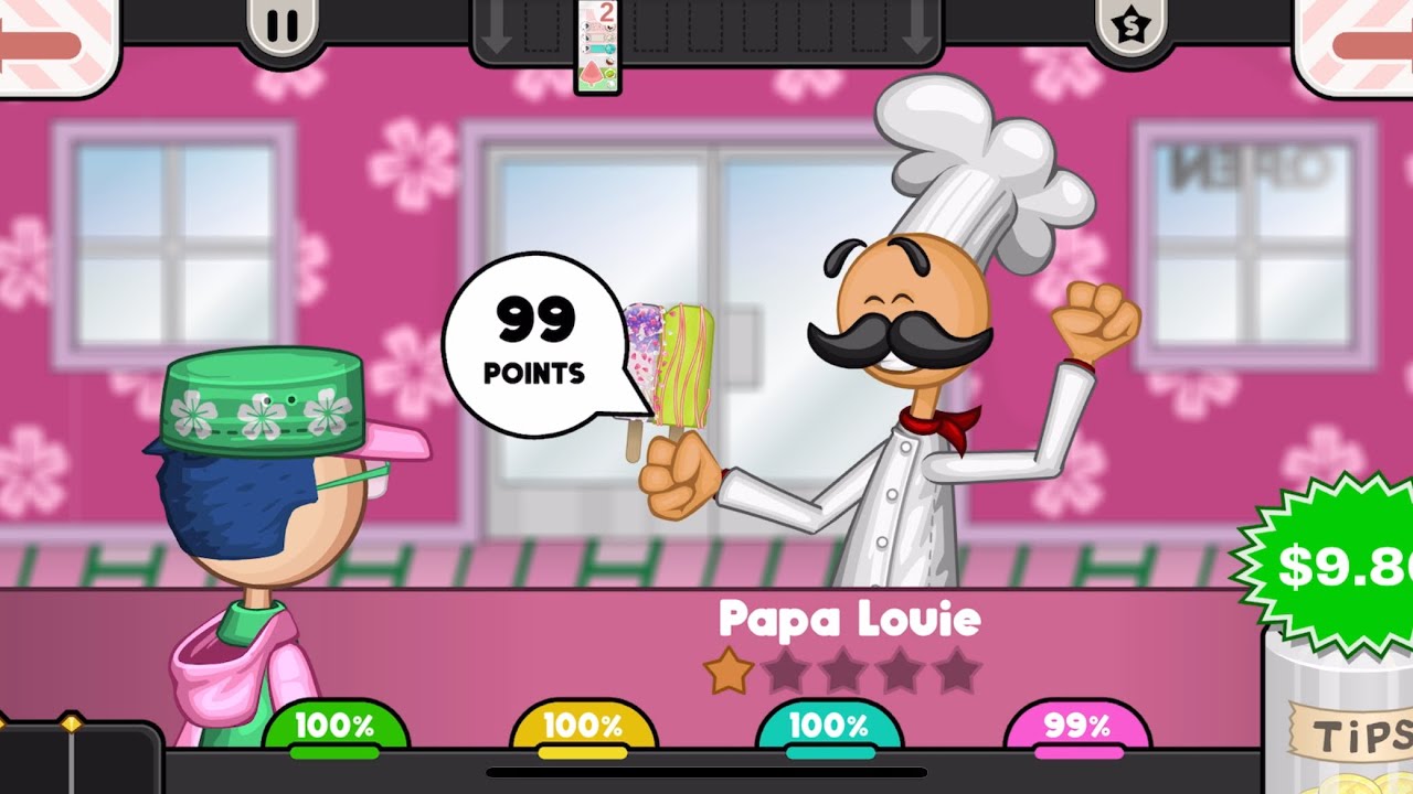 Papa’s Paleteria To Go! - Unlocking Papa Louie Day 100 + Parade - YouTube