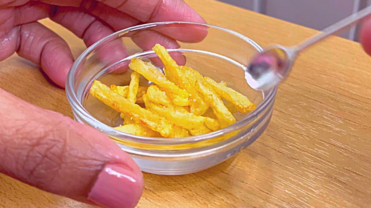 Miniature French Fries | Miniature Food Cooking - YouTube
