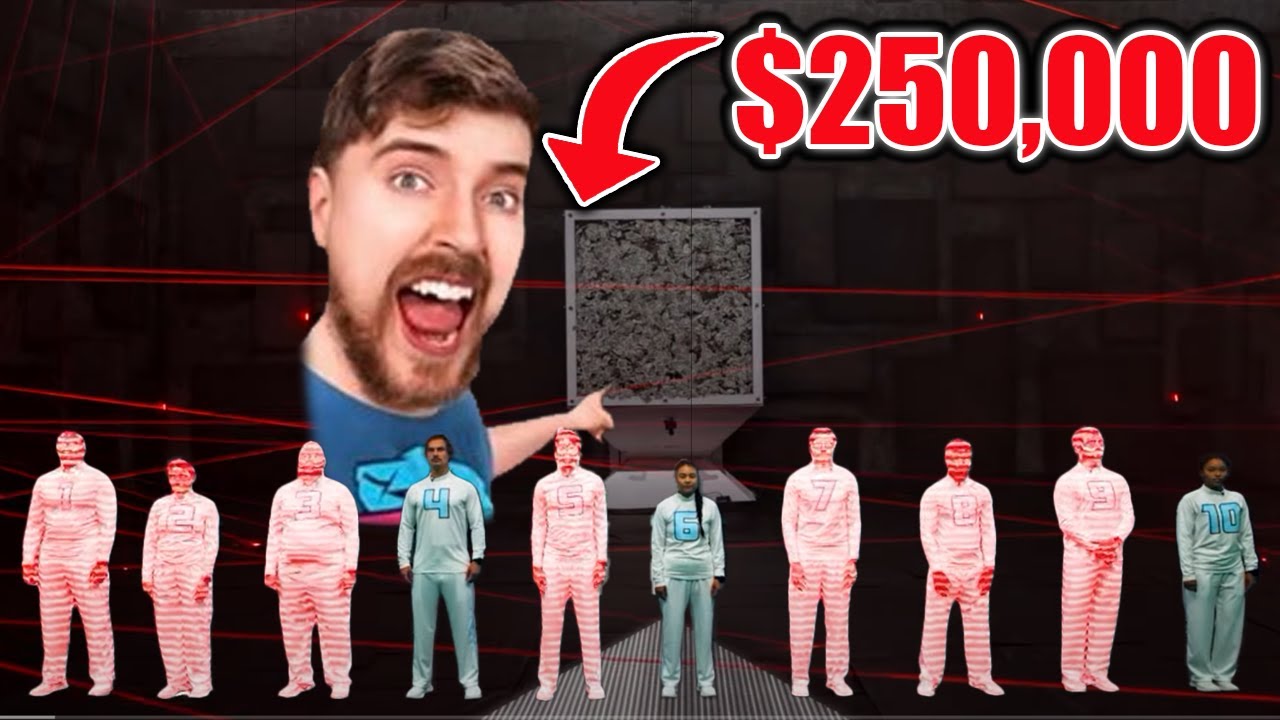 Mr.Beast's World’s Deadliest Laser Maze!-Reaction - YouTube