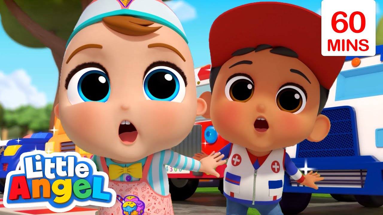 Toy Car Race 🚗 | LITTLE ANGEL 😇| Kids Songs | Nursery Rhymes | Sleep ...