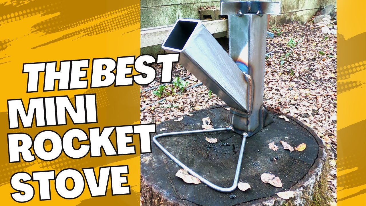 Full TIG welded mini rocket stove. - YouTube