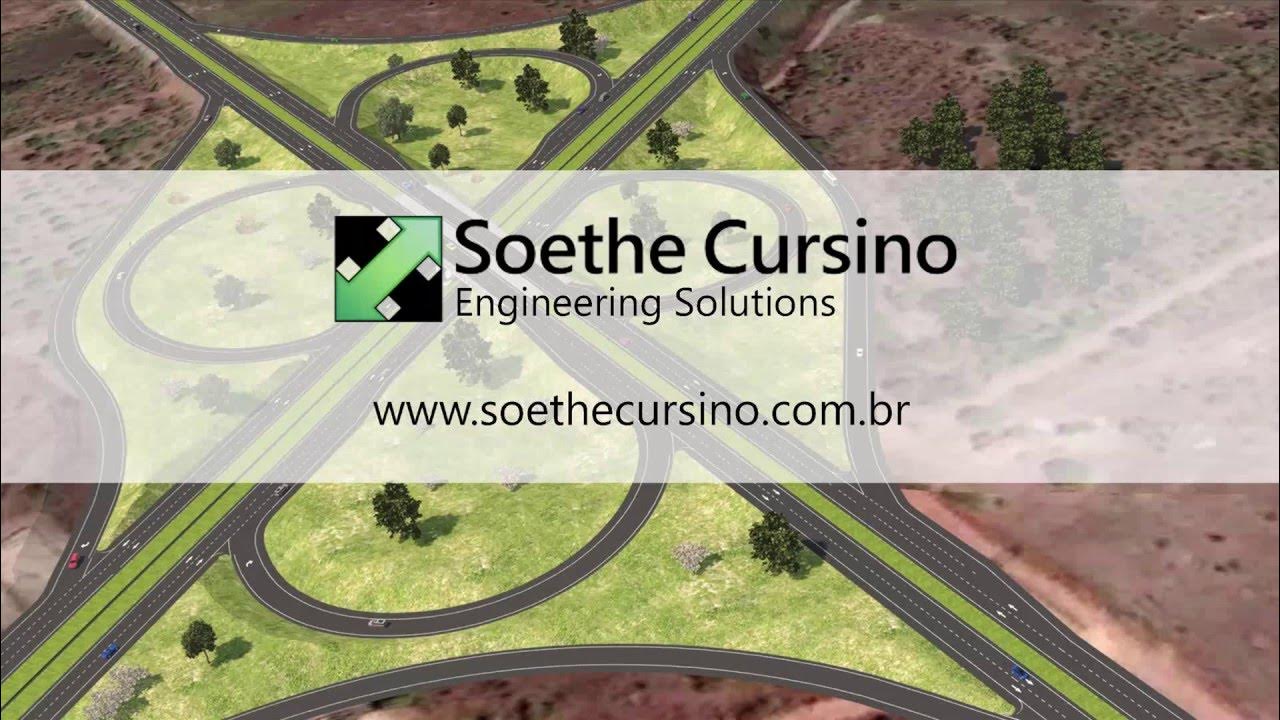 Full Cloverleaf Interchange. Infraworks 360, AutoCAD Civil 3D and 3DS Max - Trevo Rodovia - YouTube