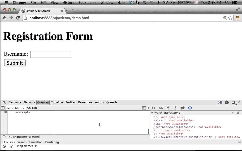 Chrome Console Elements Selecting - YouTube
