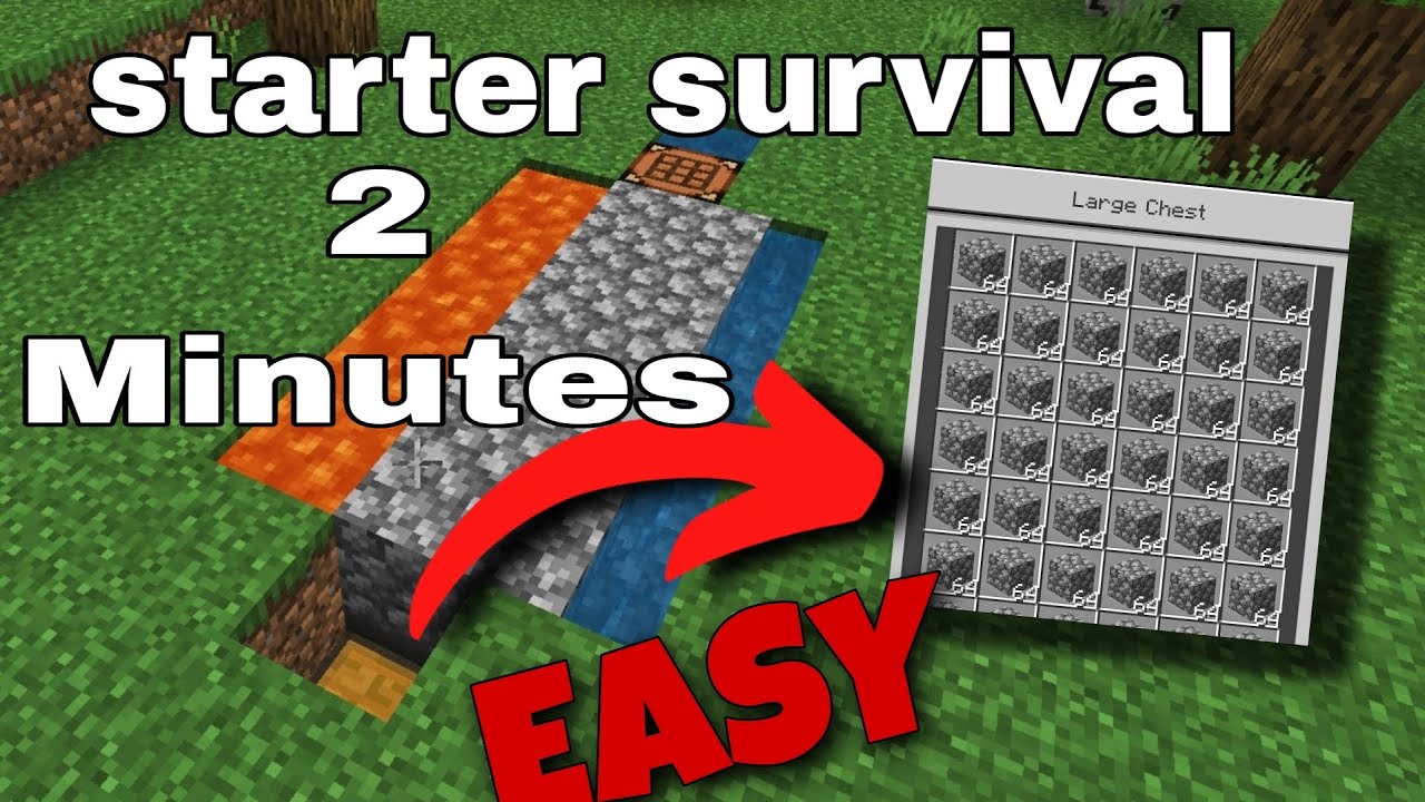 how to make stone farm in minecraft / how to make cobblestone farm in ...