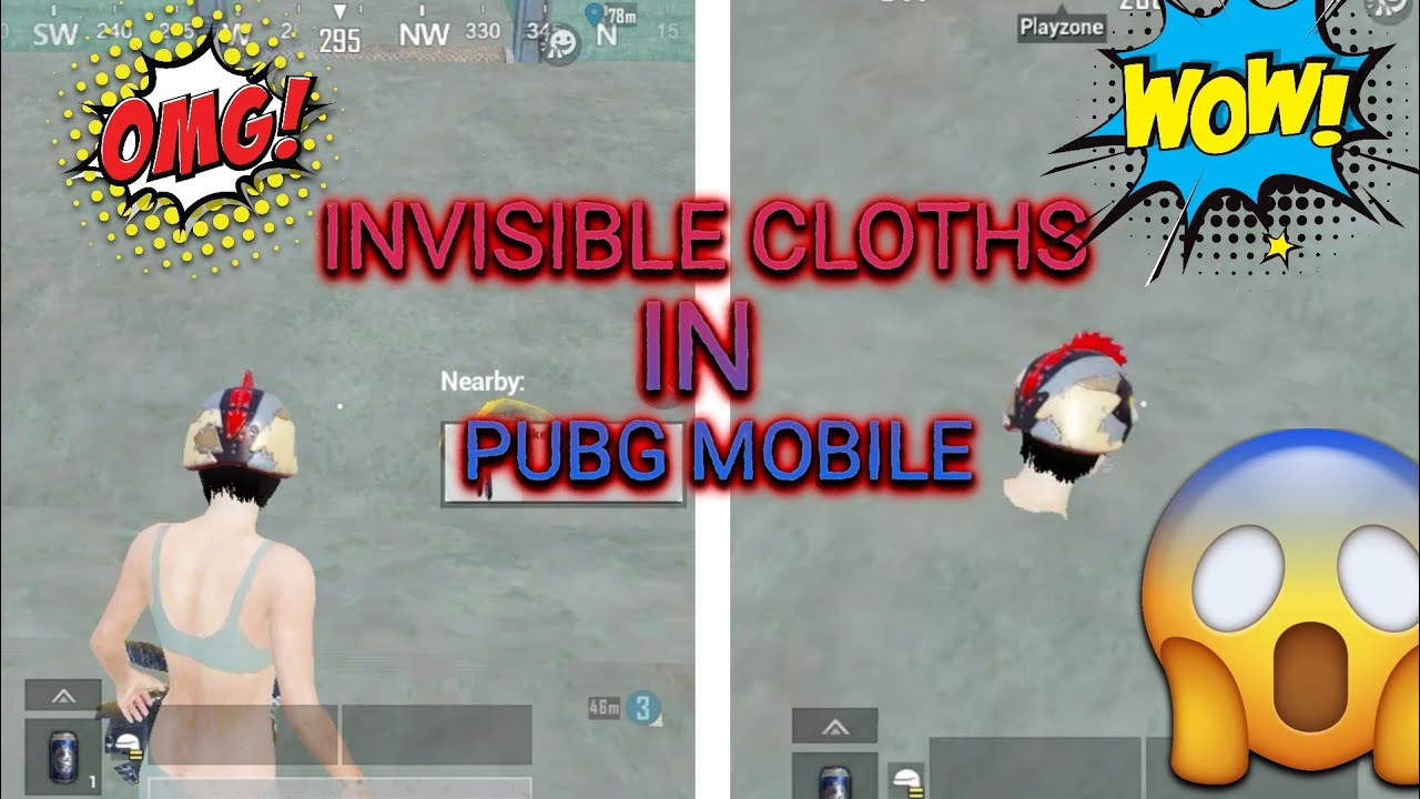 INVISIBLE CLOTHS IN PUBG MOBILE GLITCH 😱🔥 - YouTube