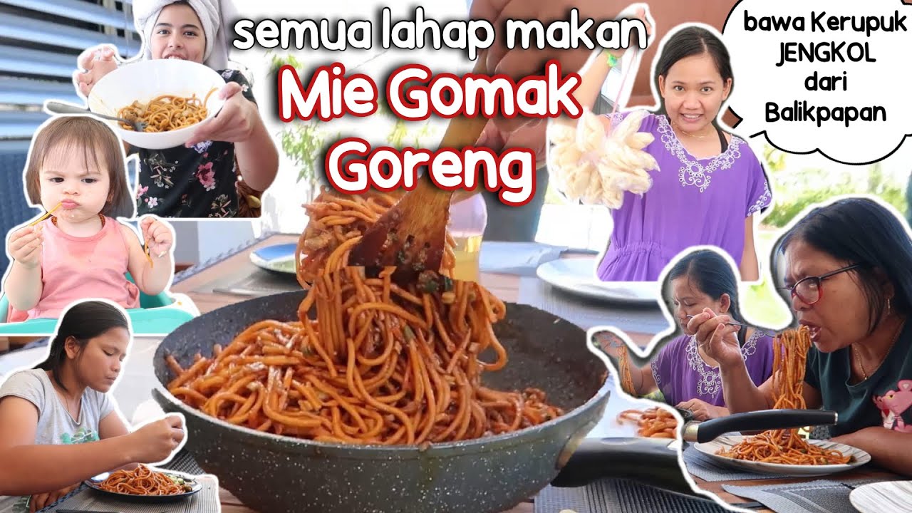 KERUPUK JENGKOL & MIE GOMAK GORENG, MANTAP BANGET LANGSUNG DARI INDONESIA😁 - YouTube