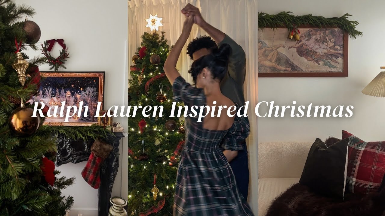 VLOG: Decorating for Christmas| Ralph Lauren Inspired | Cozy Luxe ...