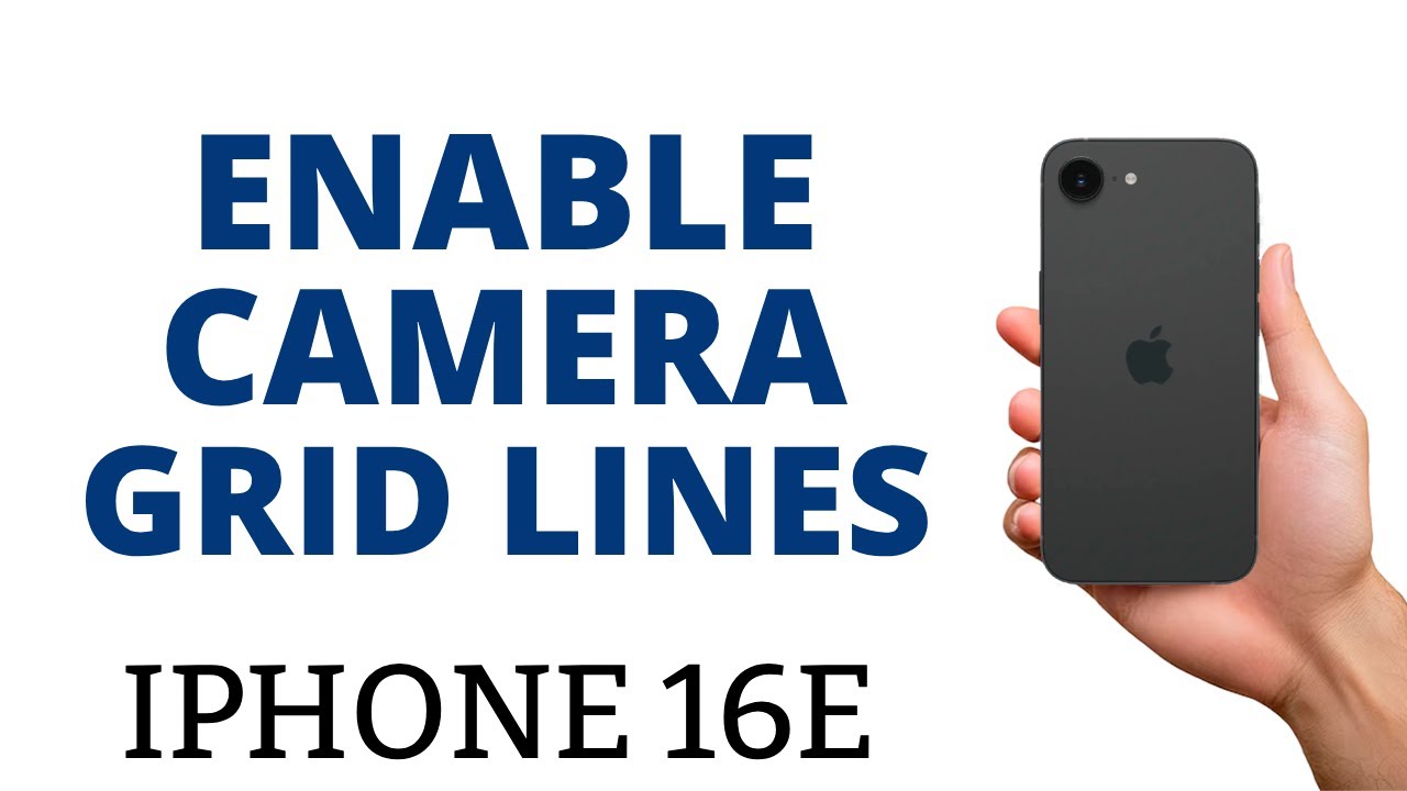 How to TURN ON CAMERA GRID LINES on the iPHONE 16e! - YouTube