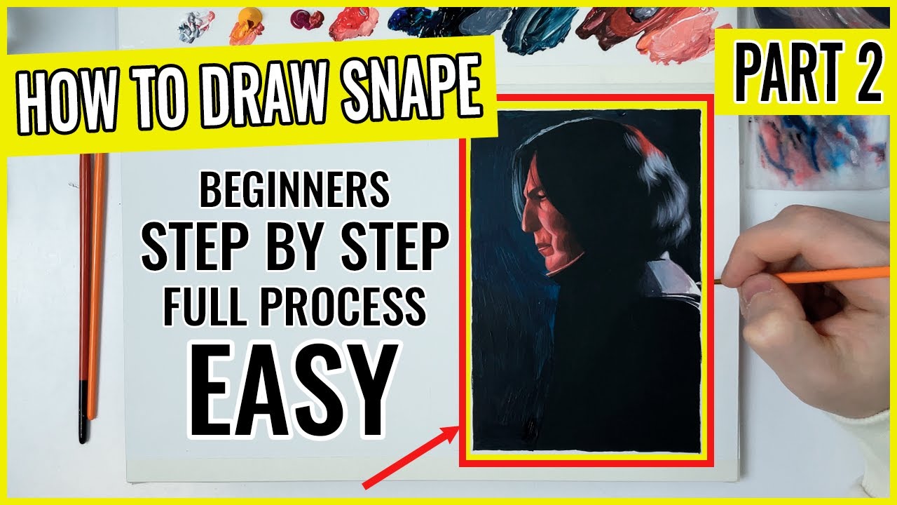 How to Draw Realistic Severus Snape EASILY | Part 2: Final Details ...