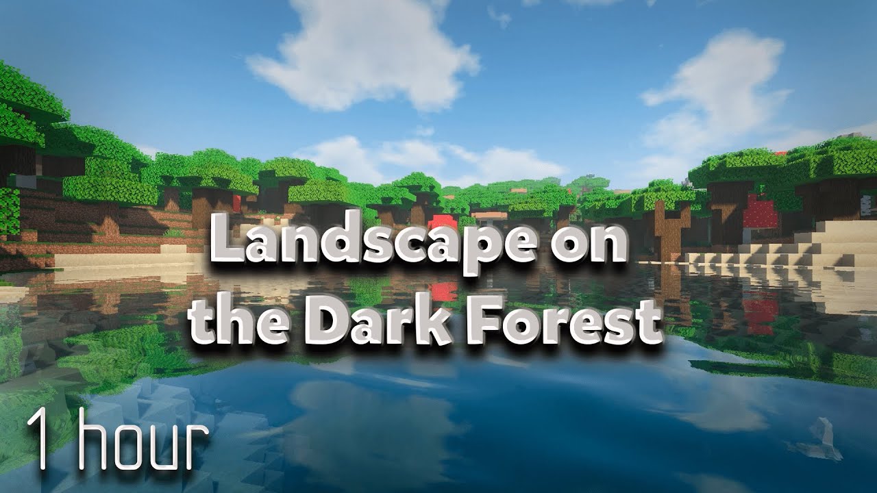 Landscape on the Dark Forest + 4k Shaders /// Relaxing minecraft - YouTube