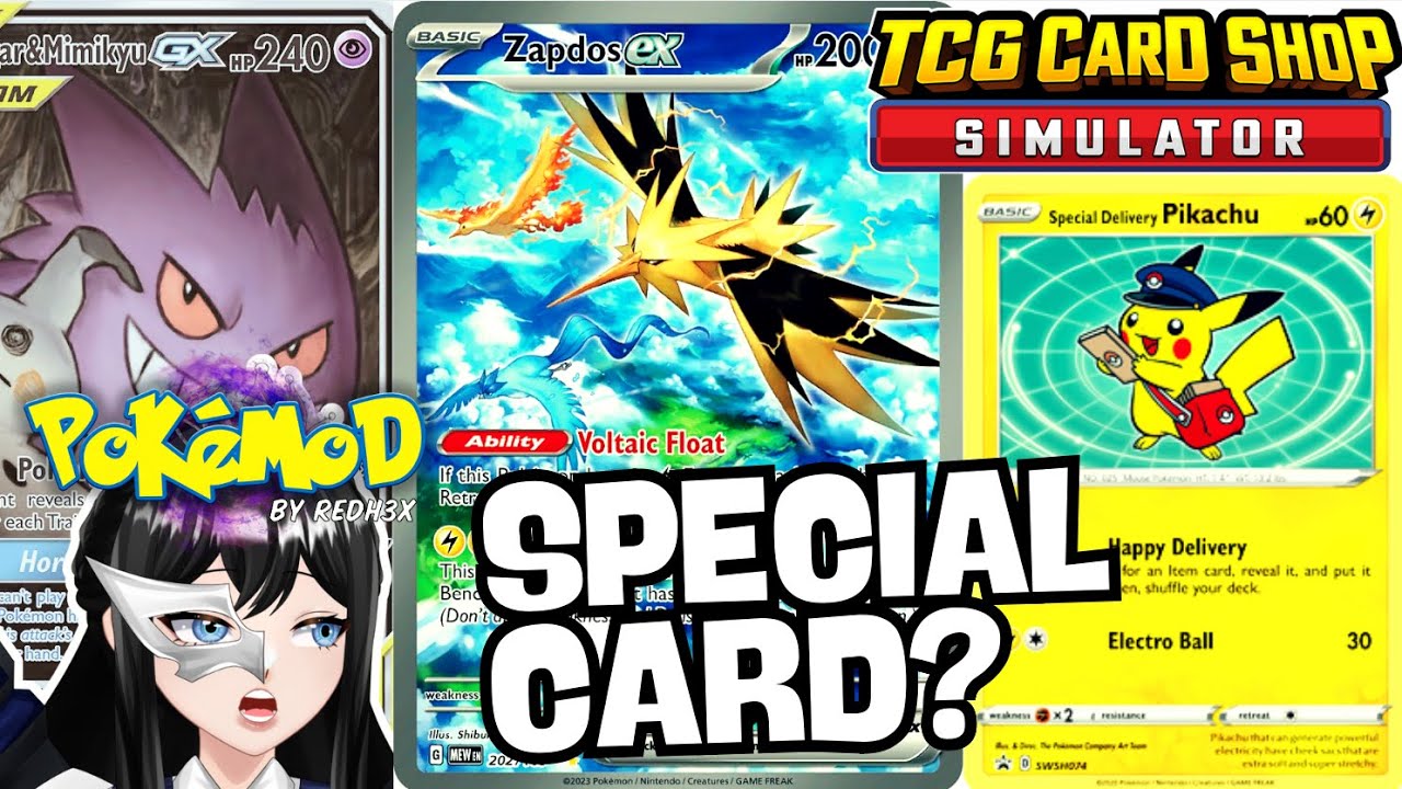 【PokeMOD TCG Card Shop Sim】First GHOST (SPECIAL) CARD! - YouTube