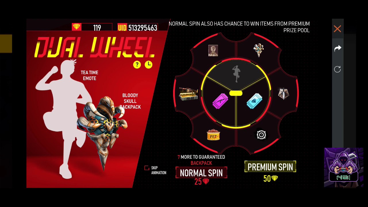 Tea time emote is back . and how to get it. Free fire N8i Gaming - YouTube