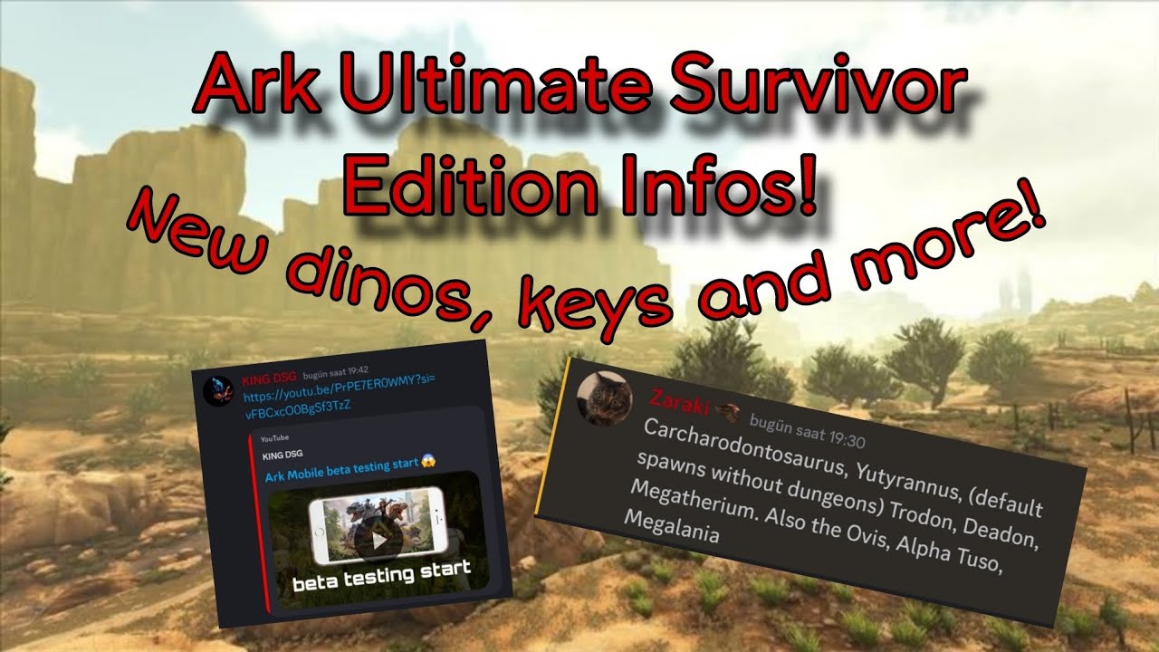 Ark Ultimate Survivor Edition! New dinos, keys and more things! (KING ...