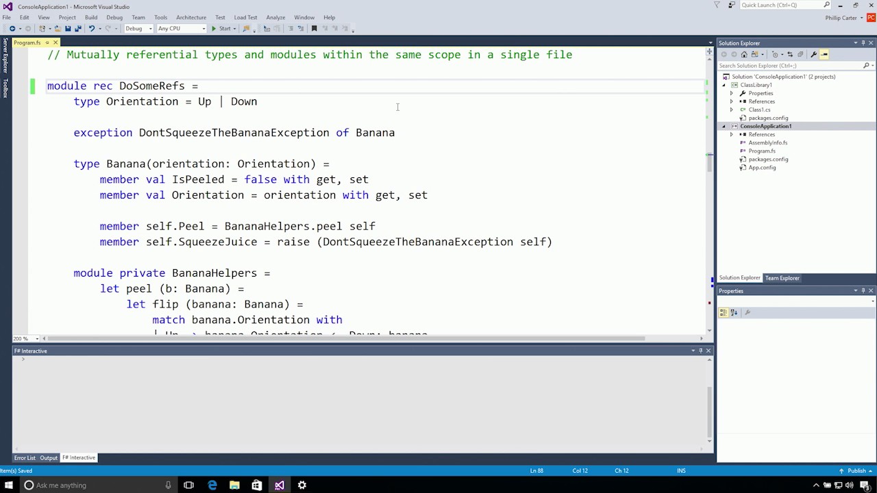 Visual Studio 2017 Launch What's New in F# 4 1 - YouTube