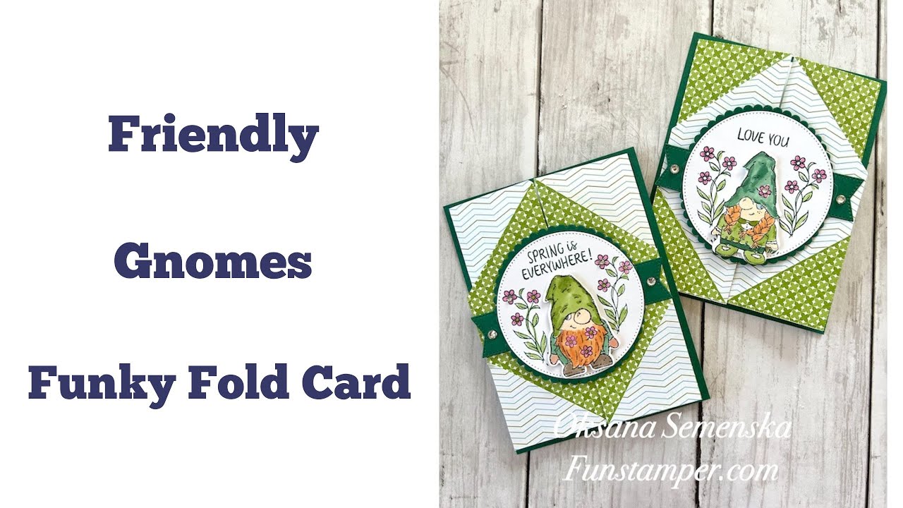 Funky Fold cards with half sheet of paper - YouTube