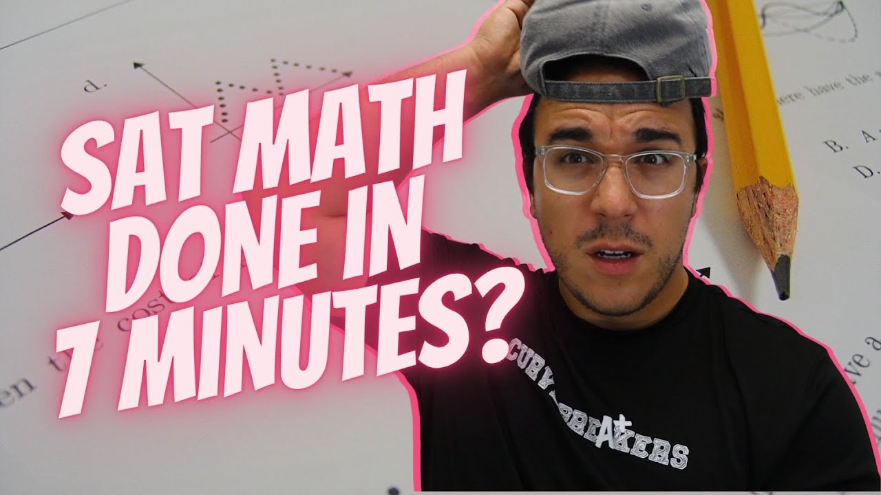 How to ACE the SAT Math in 7 minutes | Shortcuts, Tricks, and Tips 💩💩 ...
