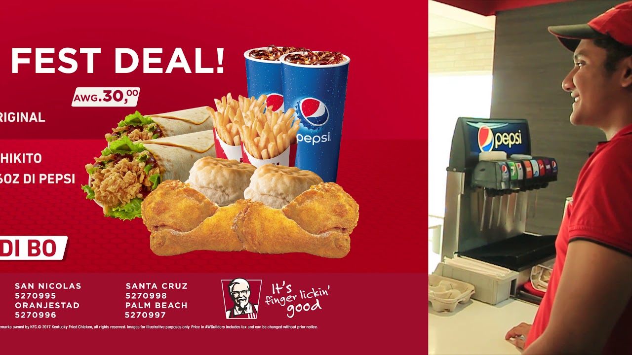 KFC Aruba Friends Snax Deal 2017 - YouTube