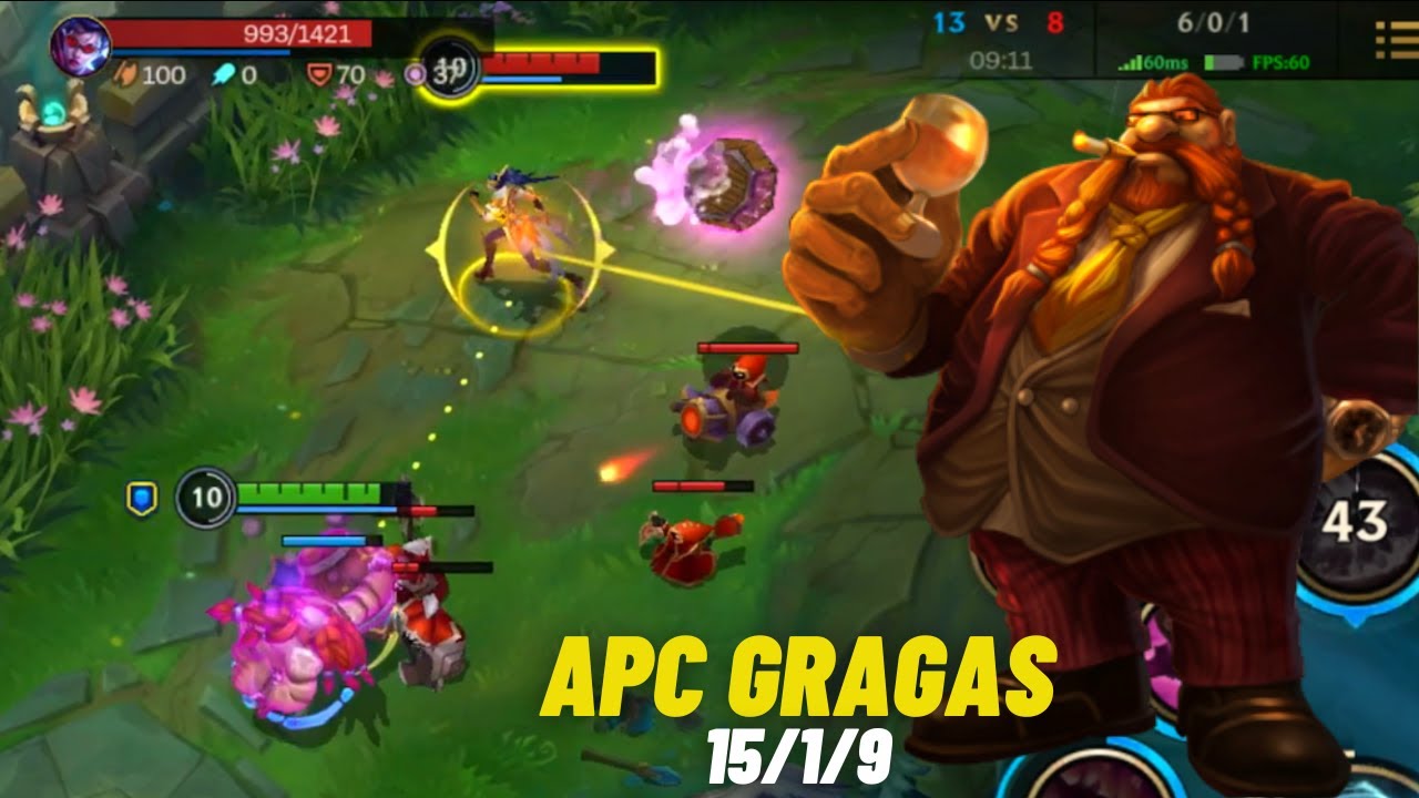 WILD RIFT - GRAGAS DRAGON LANE SEE THAT DAMAGE? | 드래곤 레인의 그라가스 세나는 매우 ...