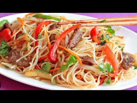 🍝FUNCHOZA SALAT TAYYORLASH. BAYRAM DASTURXONI UCHUN MAZALI GO’SHTLI SALAT!