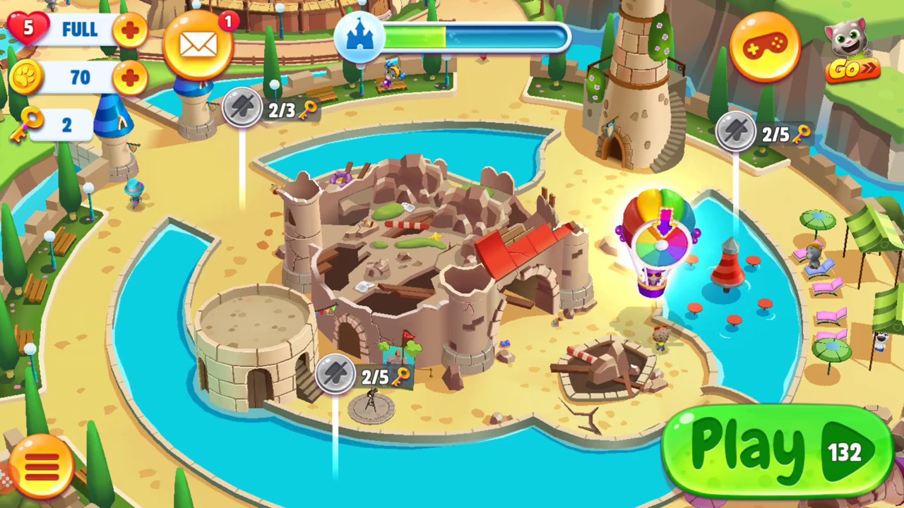 Talking Tom Pool Level 132 Walkthrough Gameplay - YouTube