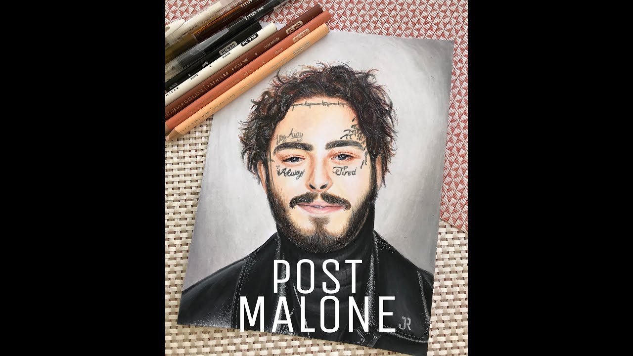 POST MALONE DRAWING - YouTube
