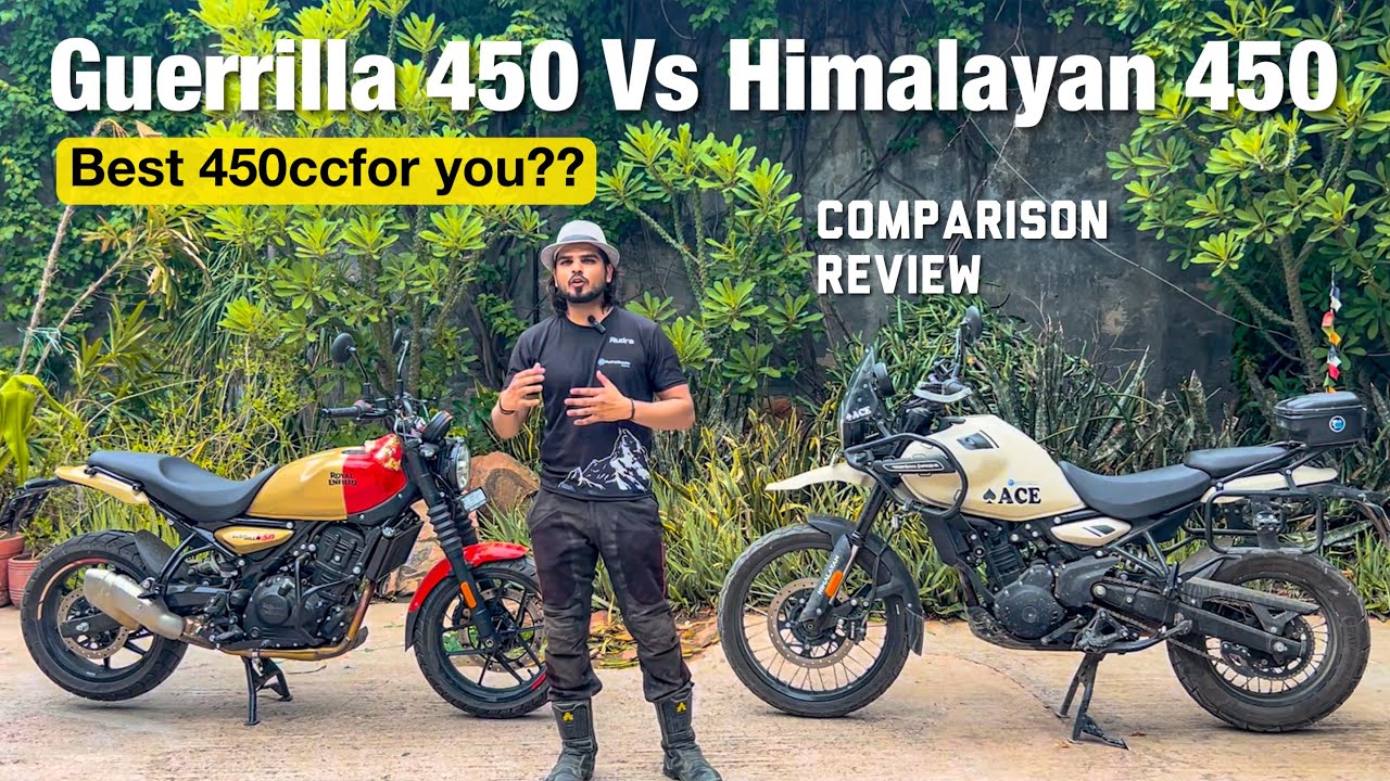 Guerrilla 450 Vs Himalayan 450 | Comparison | Price | Detailed ...