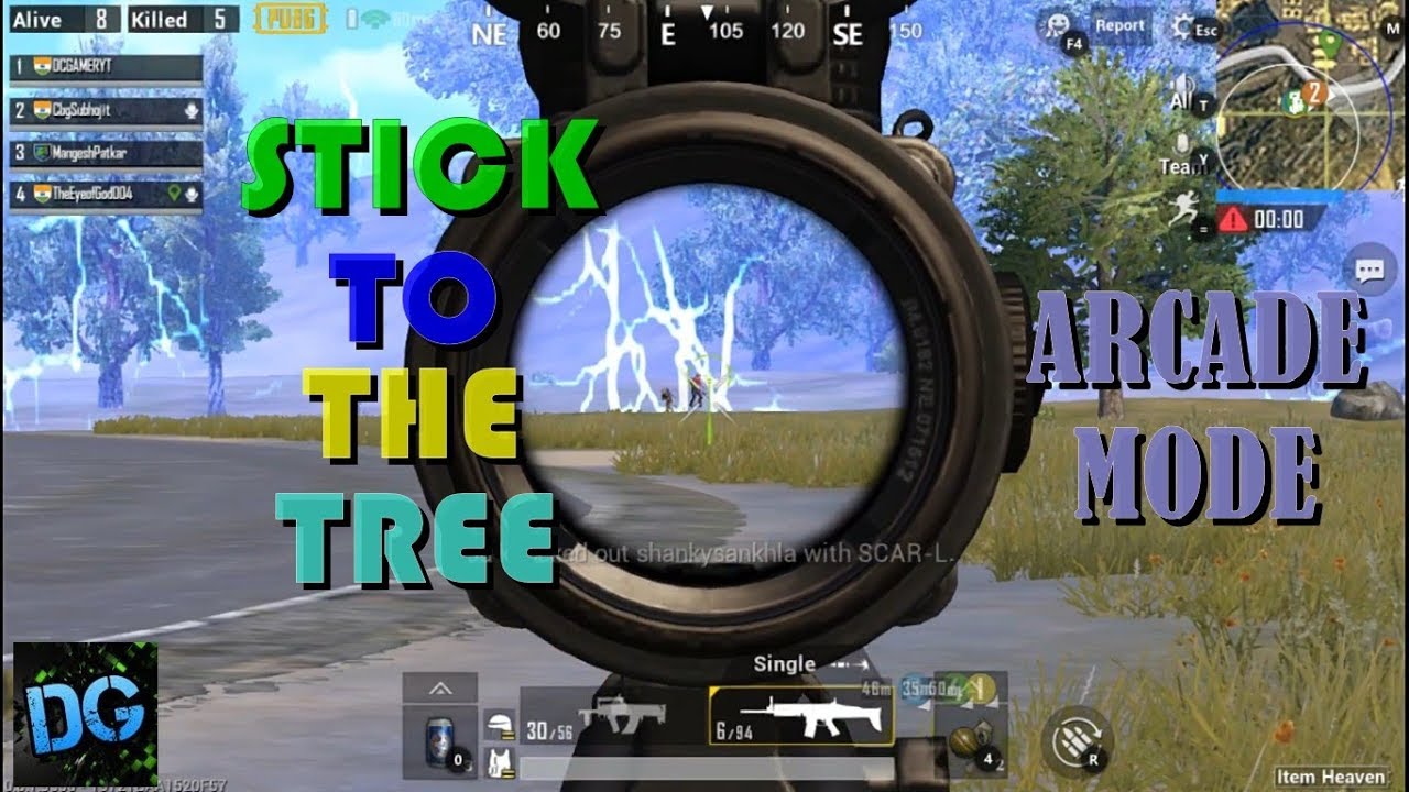 Pubg Mobile || Stick to the tree || Arcade Mode - YouTube