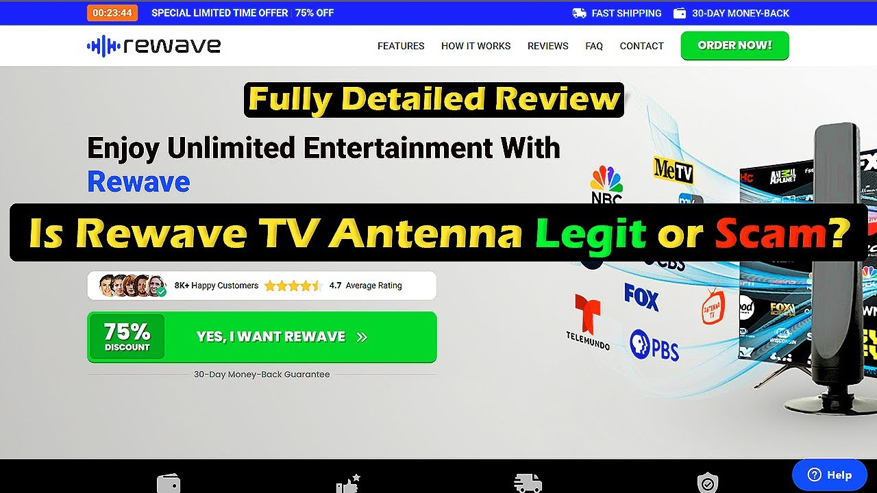 Rewave TV Antenna Scam? Detailed Review - YouTube