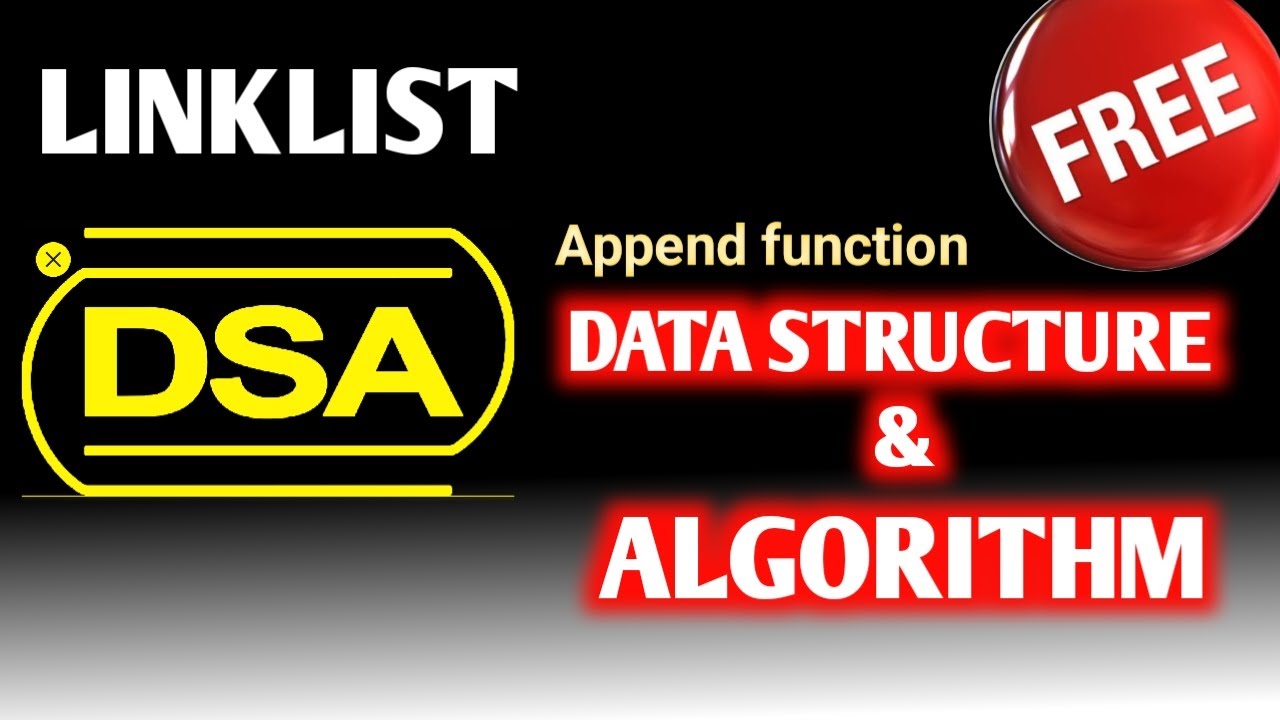 Mastering Data Structures And Algorithms Link List Append Function 6251