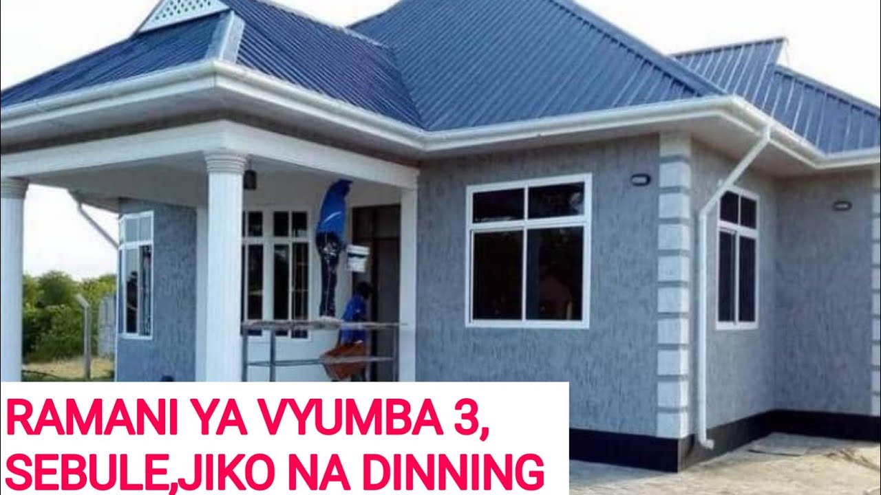 Ramani ya nyumba ndogo ya kisasa ya vyumba vitatu 2022 | uhenzi nyumba ...