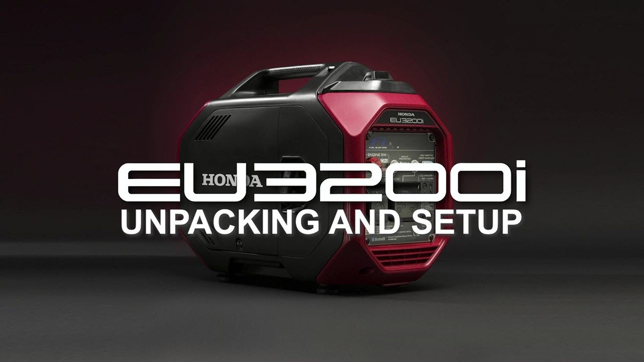 Honda EU3200i Generator Unpacking and Setup - YouTube
