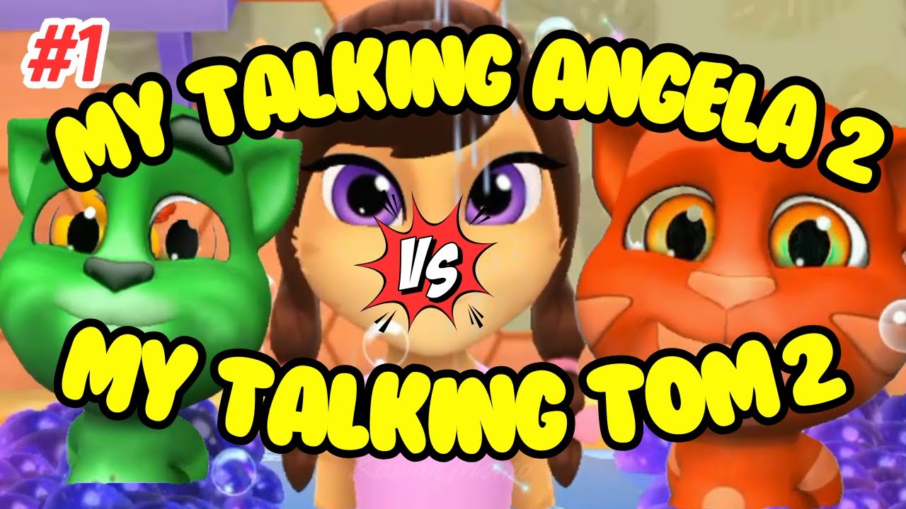 My Talking Angela 2 vs my talking tom 2 PART 1 || Talking Tom 2 Poop ...