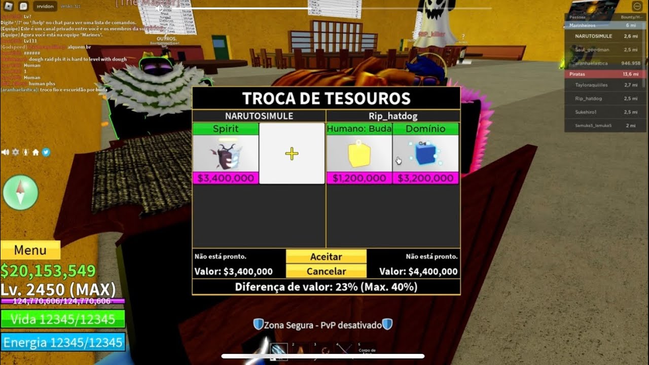 O QUE AS PESSOAS OFERECEM PELA FRUTA SPIRIT NO BLOX FRUITS - YouTube