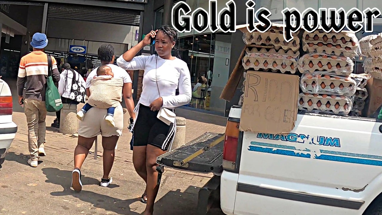 Inside a gold mining town : Randfontein South Africa ( gold is power ...