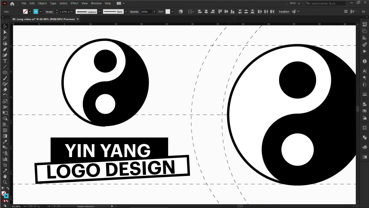 Yin Yang Logo Design Illustration - Adobe Illustrator tips - Design.lk ...