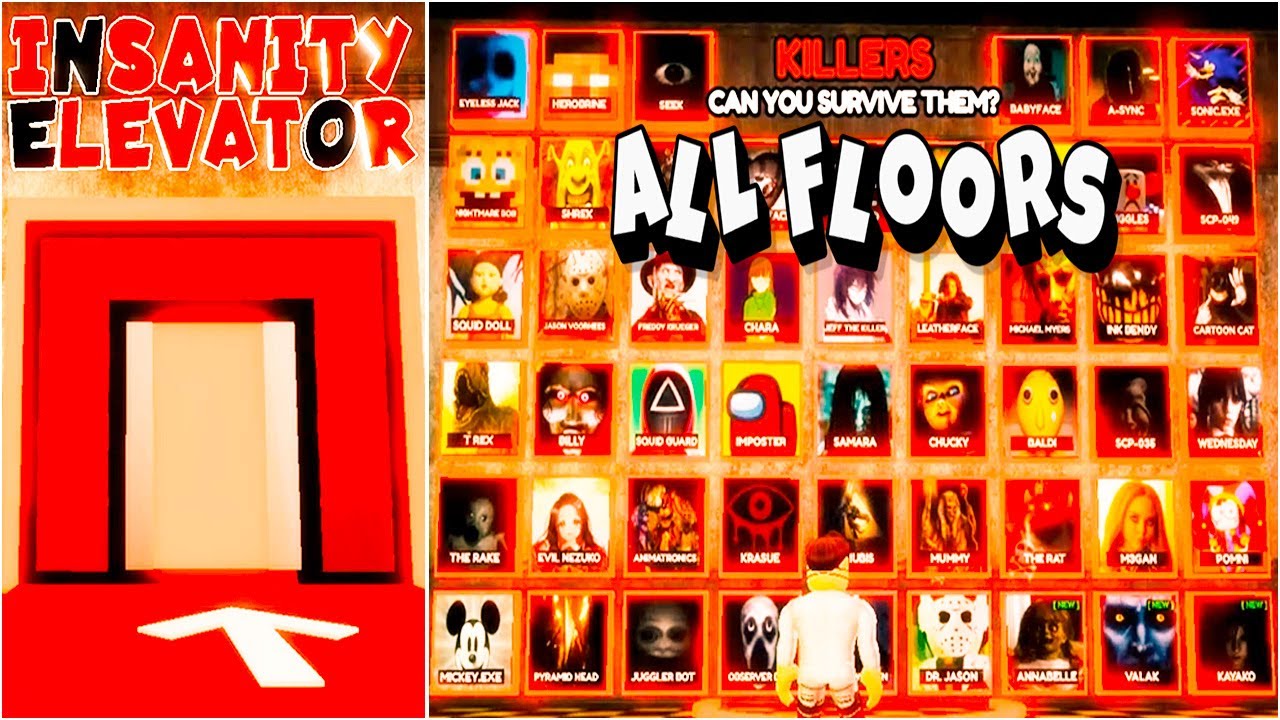 Roblox Insanity Elevator ALL floors Ascensor de locura - YouTube