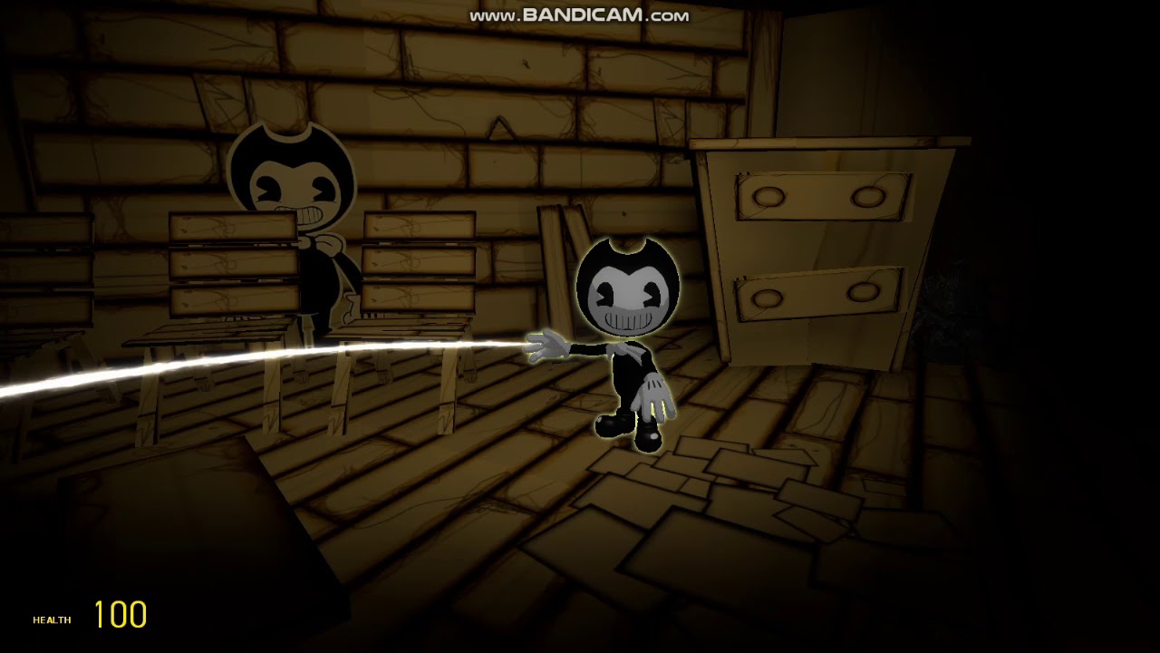 bendy from Bendy and the Ink Machine does a fat nae nae - YouTube