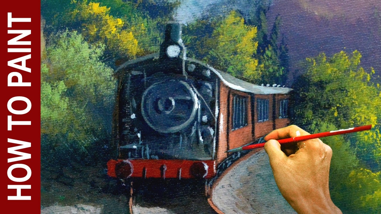 How to Paint a Train in Acrylics – Step-by-Step Tutorial (39 Minutes ...